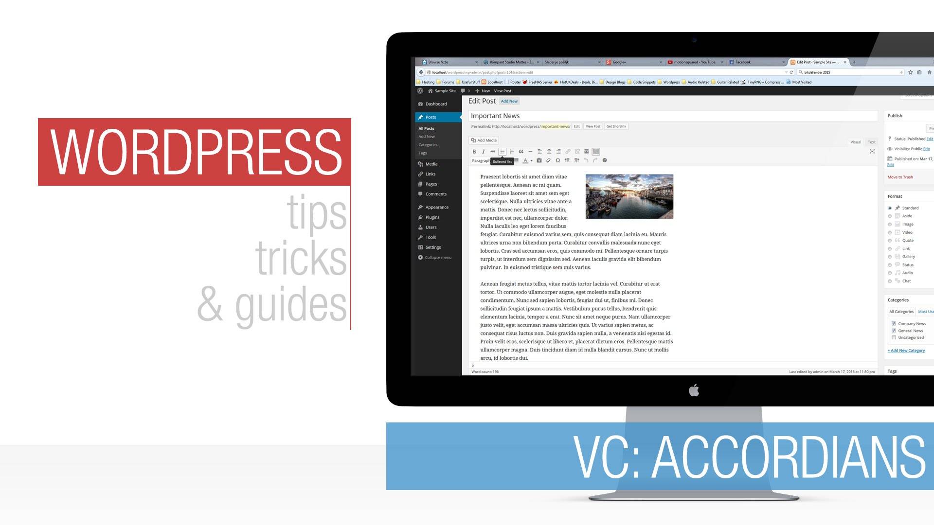 Wordpress Tutorial: Visual Composer - Accordion