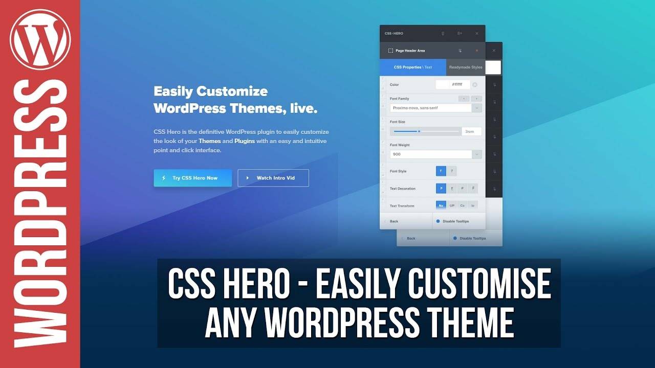 Customise ANY Wordpress Theme with CSSHero