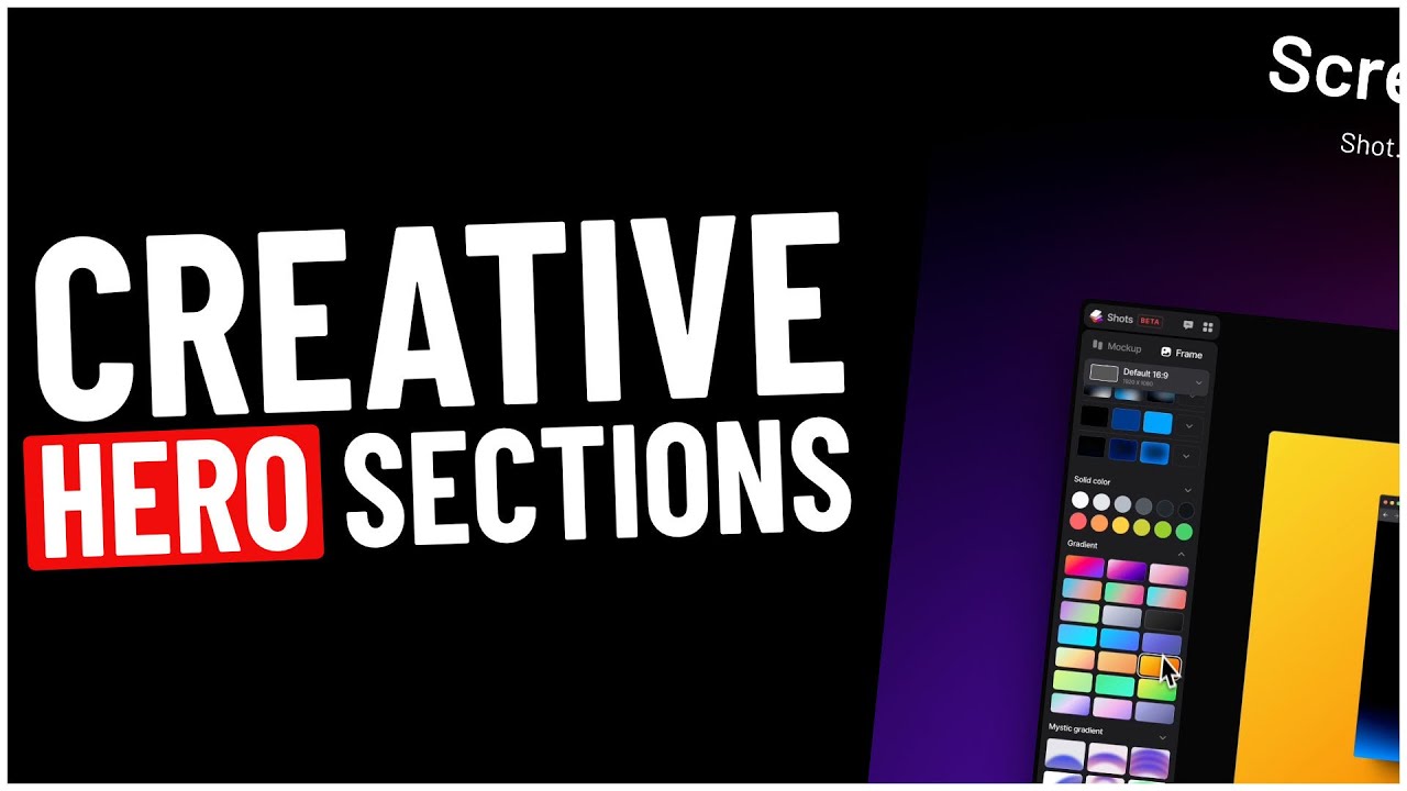 Build Engaging Hero Sections with Video & Mesh Gradients